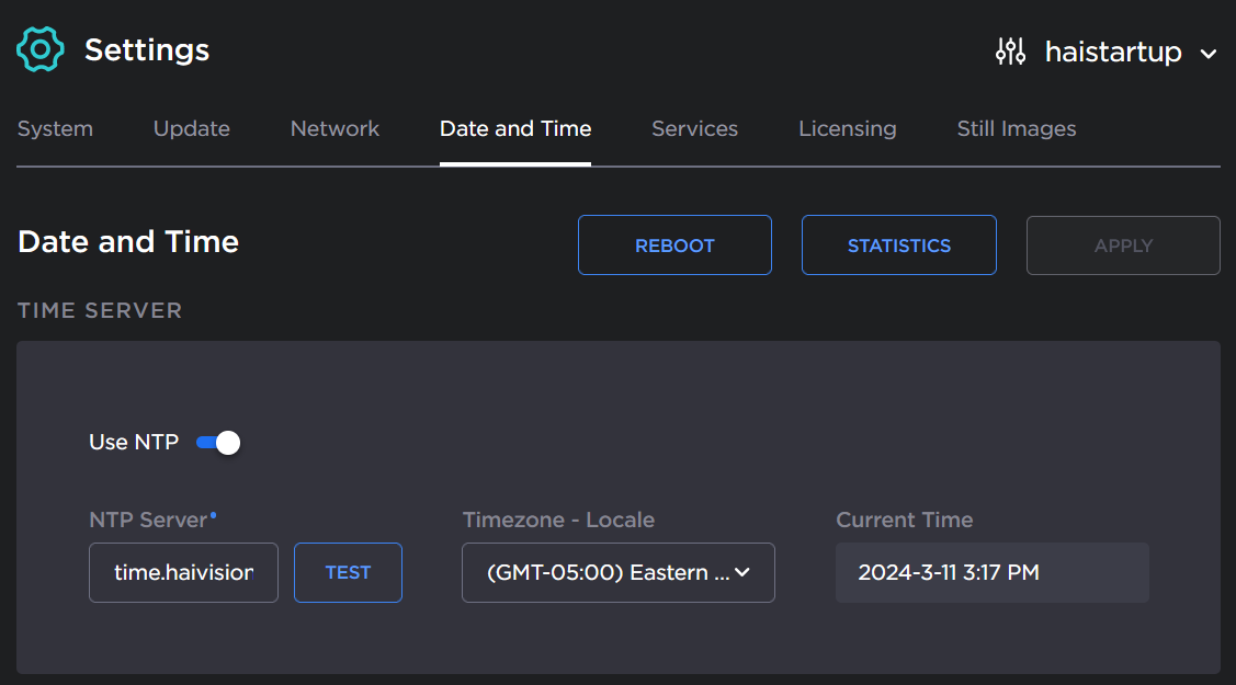 Configuring Date and Time